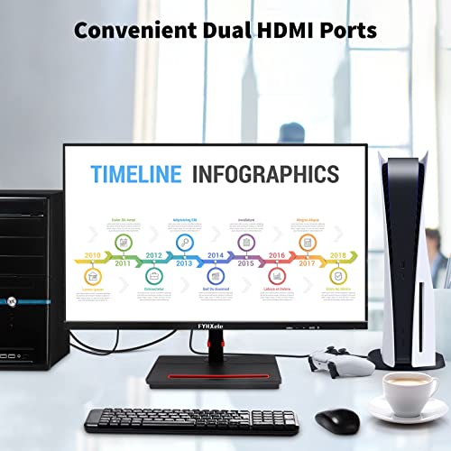 FYHXele 24 in Office Monitor and Gaming Monitor Bundle