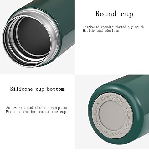 MMLLZEL Smart Thermos Bottle Temperature Display 316 Stainless Steel Vacuum Flask Waterproof Coffee Mug Keep Hot/Cold (Color : E, Size : 17x6.4cm)
