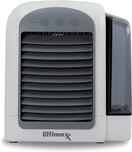 Ultimaxx CORDLESS, Portable Mini Air Conditioner 4-Pack. 3 Speeds (lasts up to 8 hours) - 2022 Personal Air Conditioner is Whisper-Quiet & Doubles as a humidifier for Bedroom, Desk, Camping & More