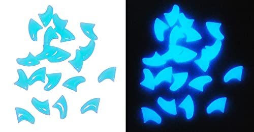 Purrdy Paws 40-Pack Soft Nail Caps for Cat Claws Blue Glow-in-The-Dark (Large)