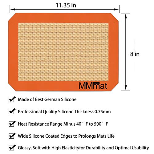MMmat Silicone Baking Mats for Quarter Sheet - Best German Silicone - Set of 2
