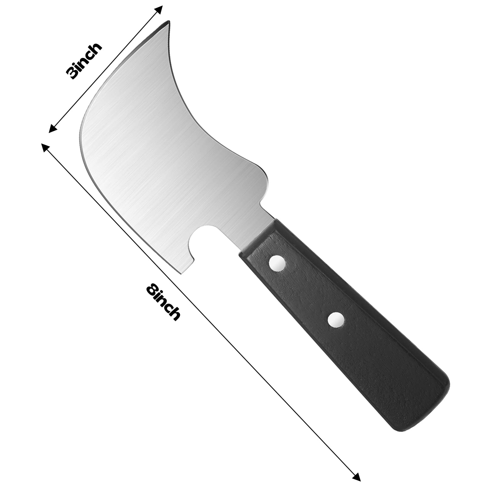 Hanaive 2 Pcs One Handed Gadgets Rocker Knife for Disabled, Disabled Products for Adults, Curved Steak Knife, Easy Hold Utensil for Chopping Limited Strength Hand Arthritis, Elderly or Pet Owner