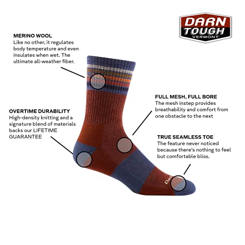 Darn Tough (Style 1973) Men's Kelso Hike/Trek Sock - Charcoal, Medium