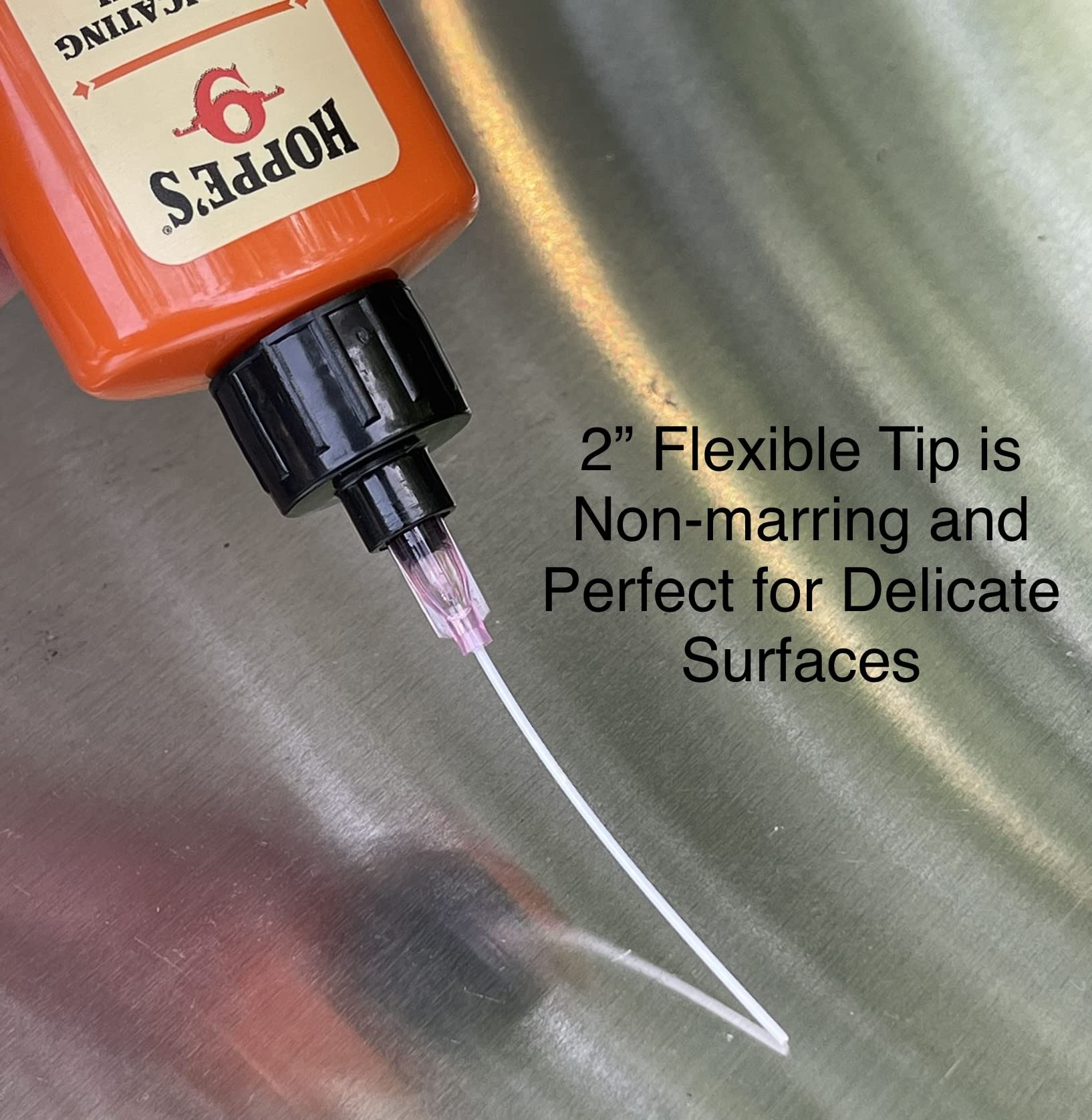 Hoppes 9 Oil Bundle with SMFE Flexible Non-Marring Two Inch Tip for Delicate Surfaces