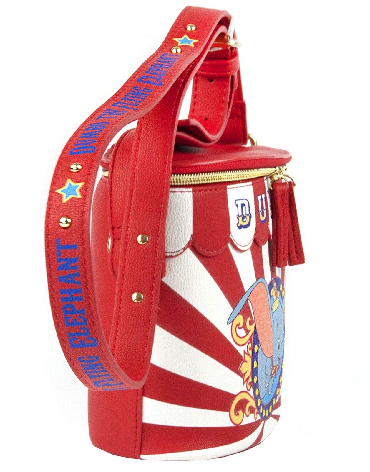 Danielle Nicole Disney Dumbo Elephant Circus Red Designer Premium Crossbody Bag