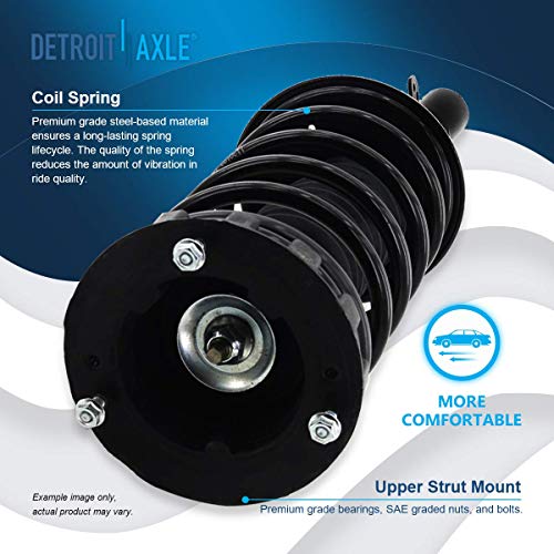 Detroit Axle - Rear Struts Sway Bars for 94-07 Ford Taurus 94-05 Mercury Sable Complete 2 Struts w/Coil Spring 2 Rear Sway Bars 1994 1995 1996 1997 1998 1999 2000 2001 2002 2003 2004 2005 Replacement