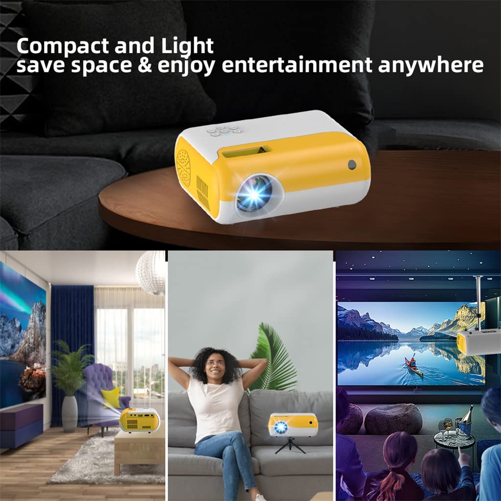 FZZDP Projector P80 Support 1080p 3800 Mini Projector Home Cinema Movie LED Projetor