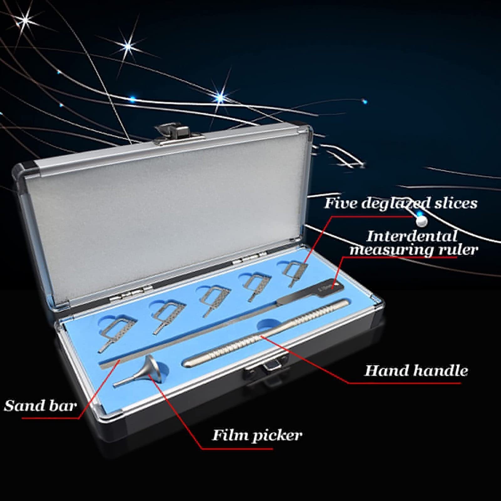 MASKIS Interproximal Enamel Reduction Kit,Orthodontic Interproximal Stripping Kit, Orthodontic Stripping Blades for Reciprocating Strip Interproximal Enamel Reduction