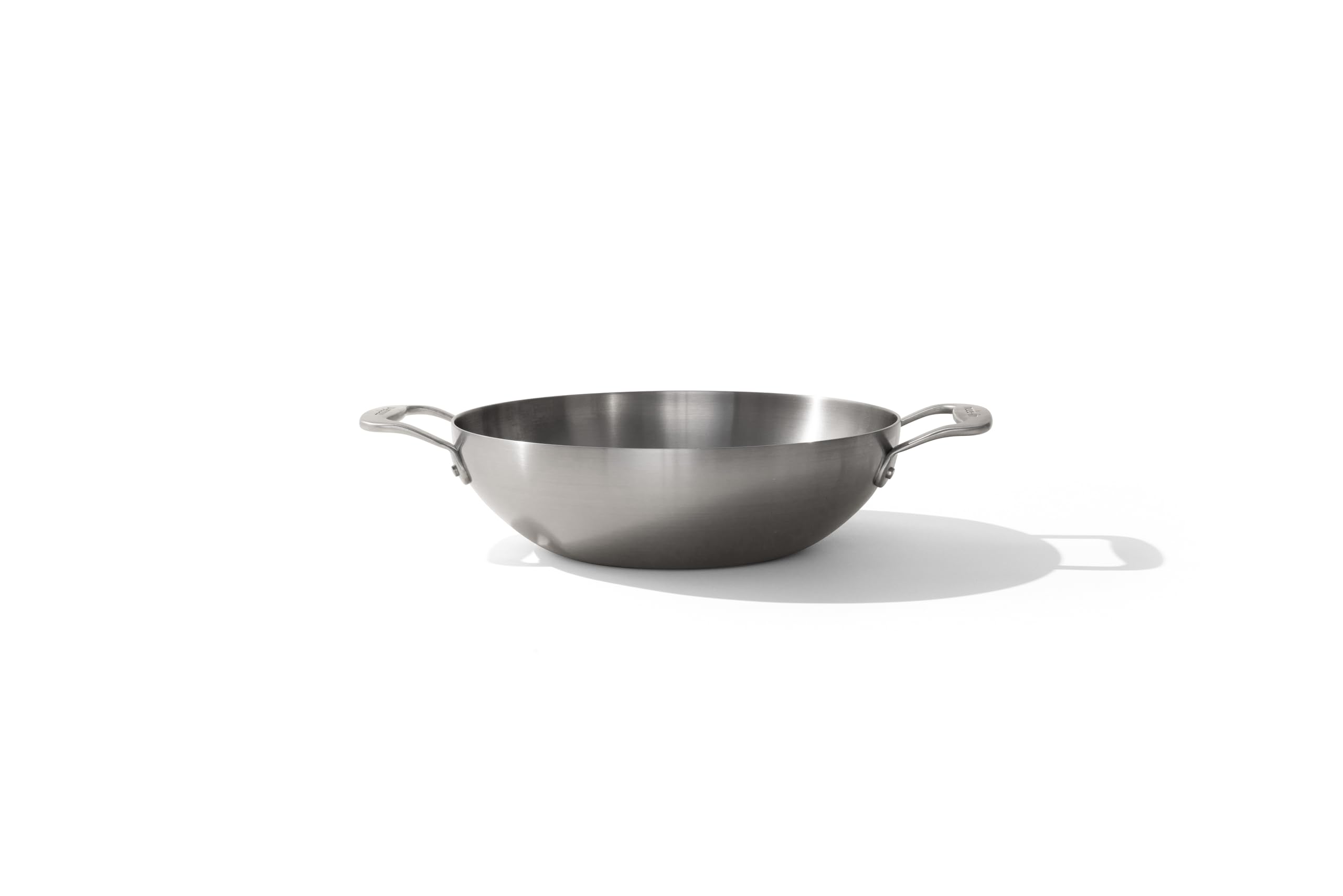Made In Cookware - 10" Stainless Steel Kadai Pan - 5 Ply Stainless Clad - Professional Cookware - Induction Compatible