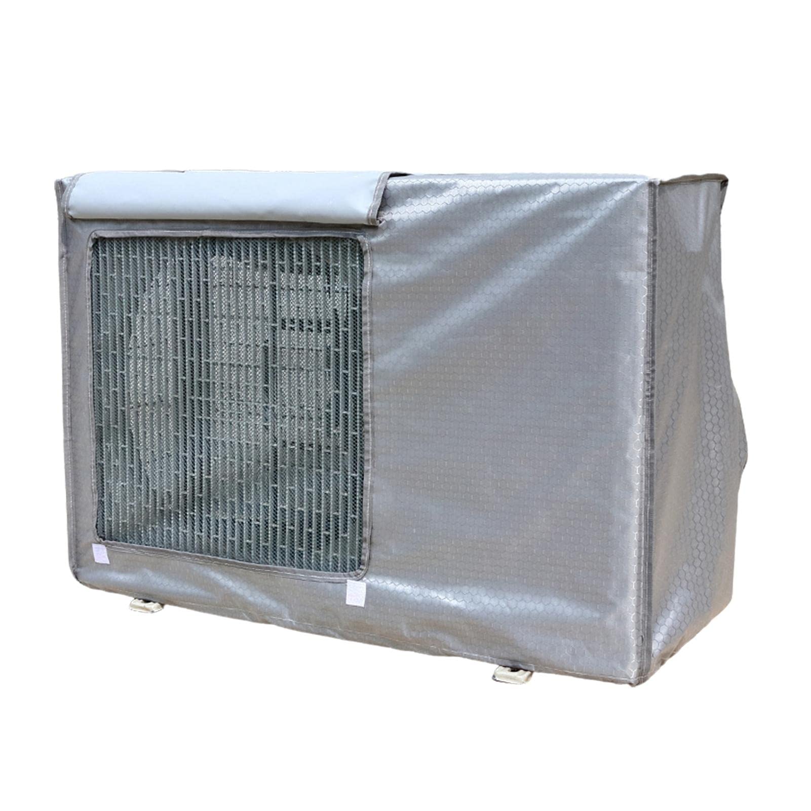 FEBUD Air Conditioner Cover, 600D Oxford Waterproof Dustproof Sun Protection AC Unit Cover with Honeycomb Mesh Design & Vent Hole, Square AC Cover for Outside Units