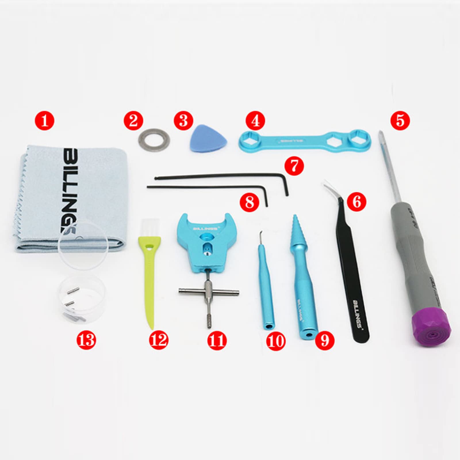 DYNWAVE DIY Fishing Reel Matertial Repair Kits Remove Conversion Accessories, Multicolor, 22.5x14x2.5cm