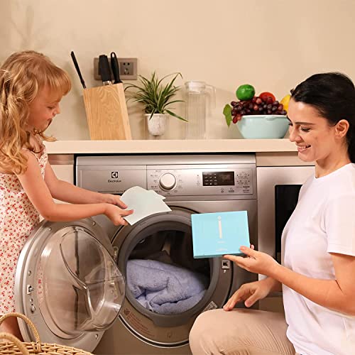 Portable Laundry Detergent Sheets - no Scent,heavier piece 35 count, Quick Disolve, Ecoigy,Eco-friendly, Zero Waste, Plastic Free, Liquid free, Powder free, Easier than Pods, Packs or Pacs, for Home Dorm Travel Camping & Hand Washing Clean No Waste Fresh