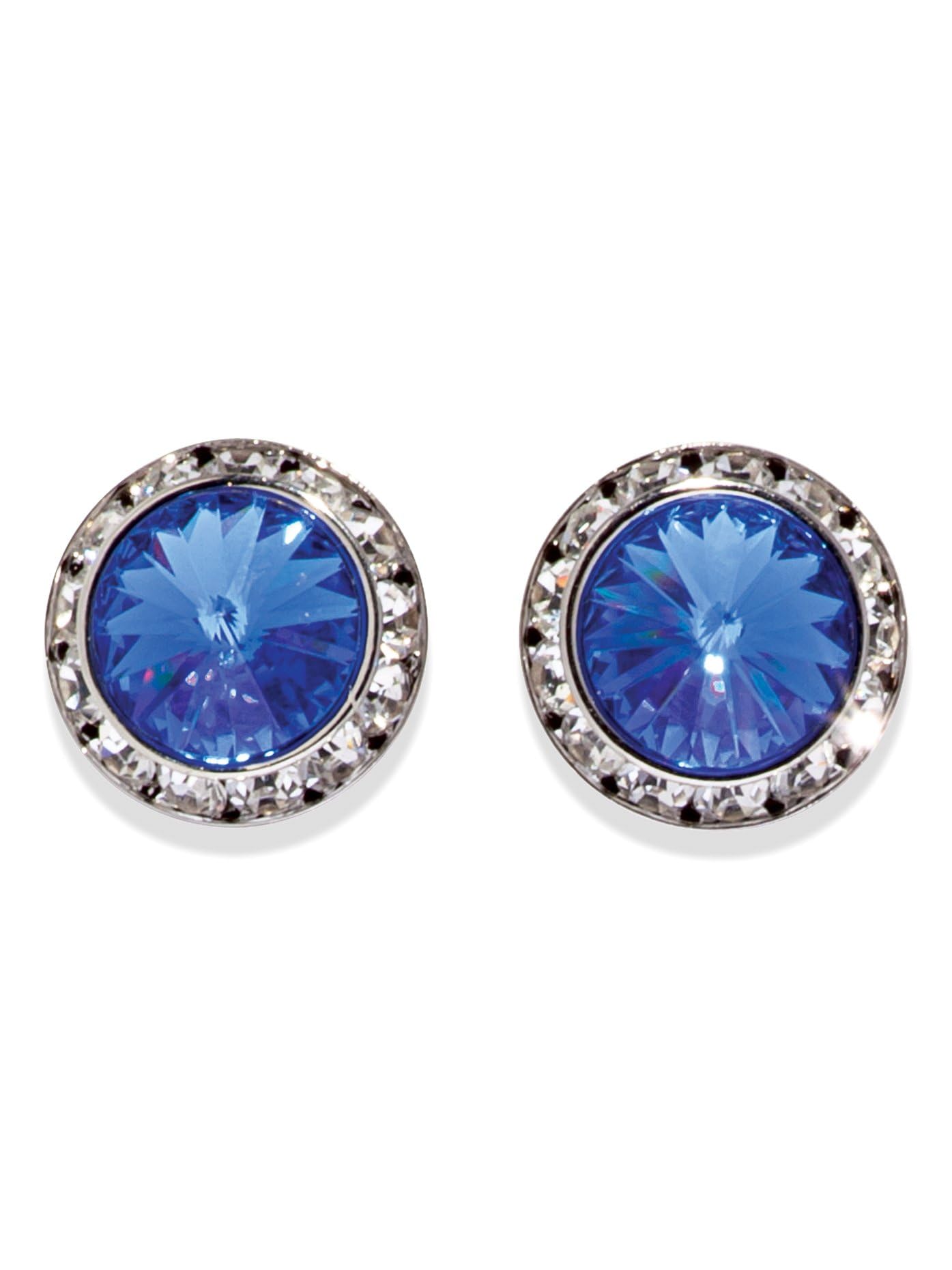 Dasha 17mm Pierced Crystal Performance Earrings Crystal 2710P