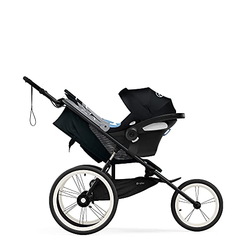 CYBEX AVI Jogging Stroller, Lightweight Aluminum Frame, Compact Fold for Storage, Height-Adjustable Handlebar with One-Handed Steering, Rear-Wheel Suspension & Handbrake, For Infants 9 months+