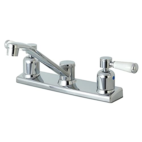 Kingston Brass FB121DPL Paris 8" Centerset Kitchen Faucet, Polished Chrome