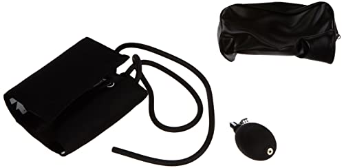Prestige Medical Adult Cotton Aneroid Sphygmomanometer, Black