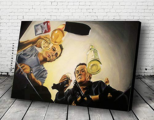 JEREMY WORST "Layer Cake" Whiskey Tequila Marlboro Gun Ready Poster Wall Art Or Canvas Print gifts Movie Daniel Craig bottle sign Shirt nokia phone hang