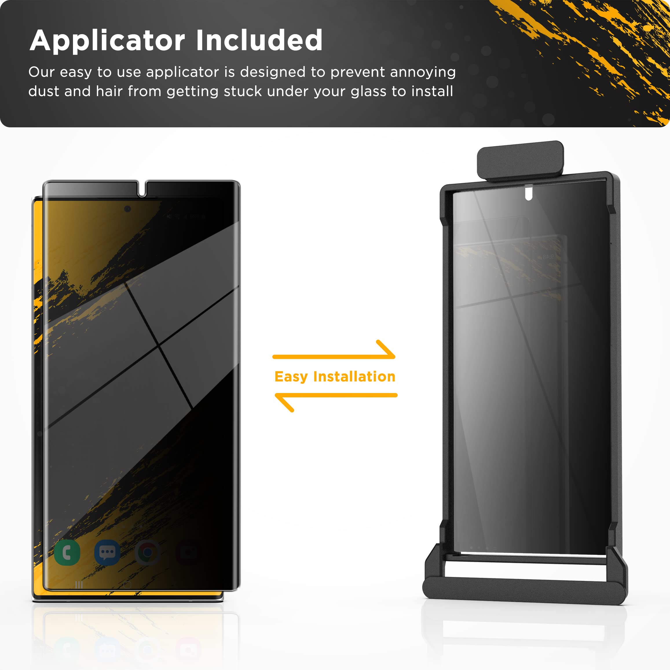 magglass MagFlex Privacy+ Screen Protector for Samsung Galaxy S23 ULTRA (Fingerprint Compatible) Side Tint 3D Nano-Polymer Flexible Privacy Guard (S23 Ultra-6.8")