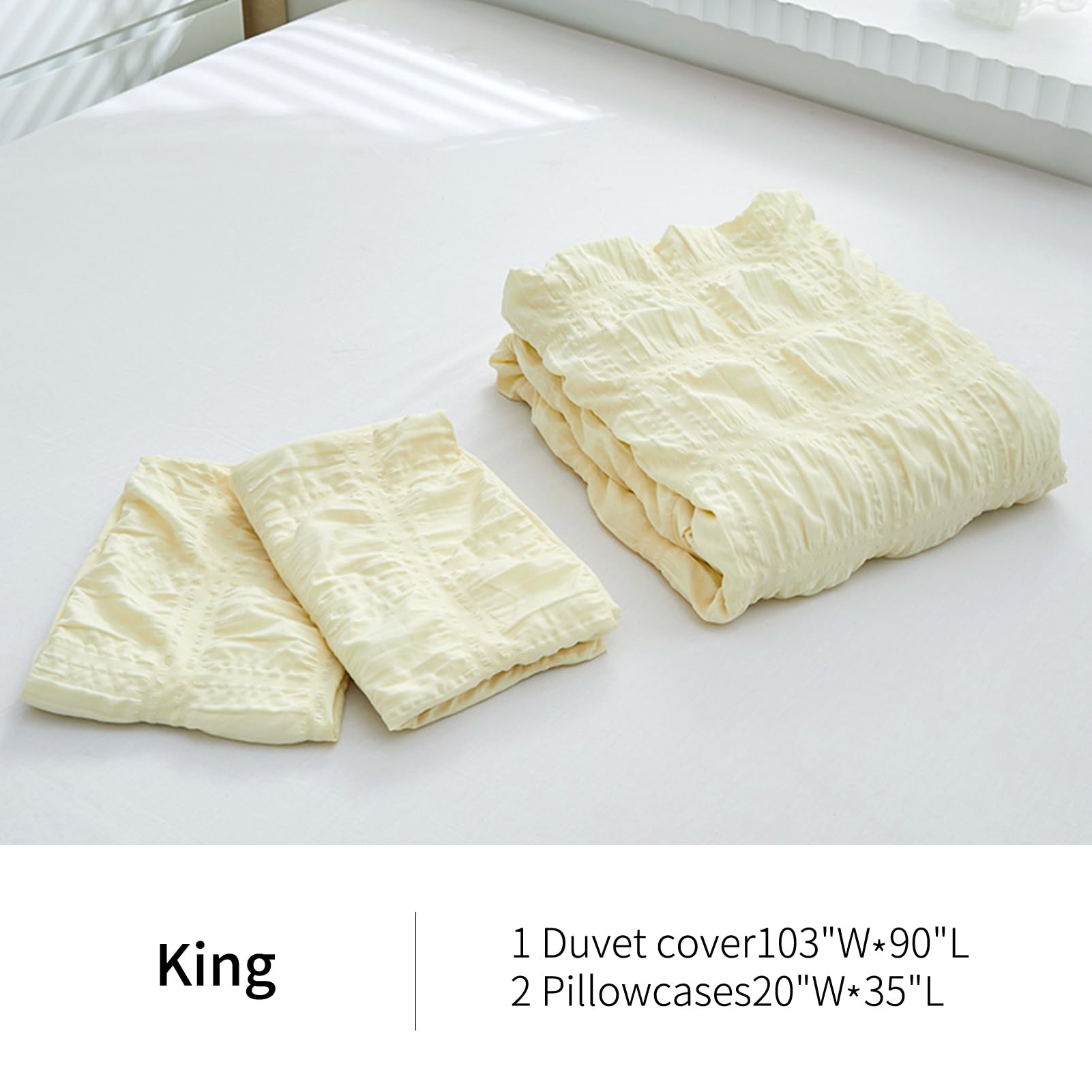 Rvciby Pink Duvet Cover Queen King Size,Soft Breathable Seersucker Geometric Pattern Boho Textured Duvet Cover,3PCS Microfiber Bedding Set with Corner Ties& Zipper Closure,1 Duvet Cover,2 Pillow Cases