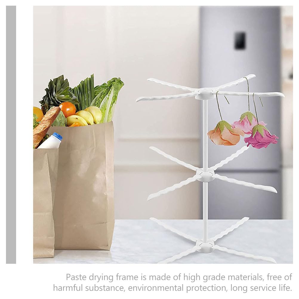 PRETYZOOM 2pcs Drying Rack Decor Foldable Clothing Rack Fresh Pasta Dryer Flower Dryer Stand Flower Drying Holder Fondant Flower Dry Rack Collapsible Flower Stand Tool Flowers Air