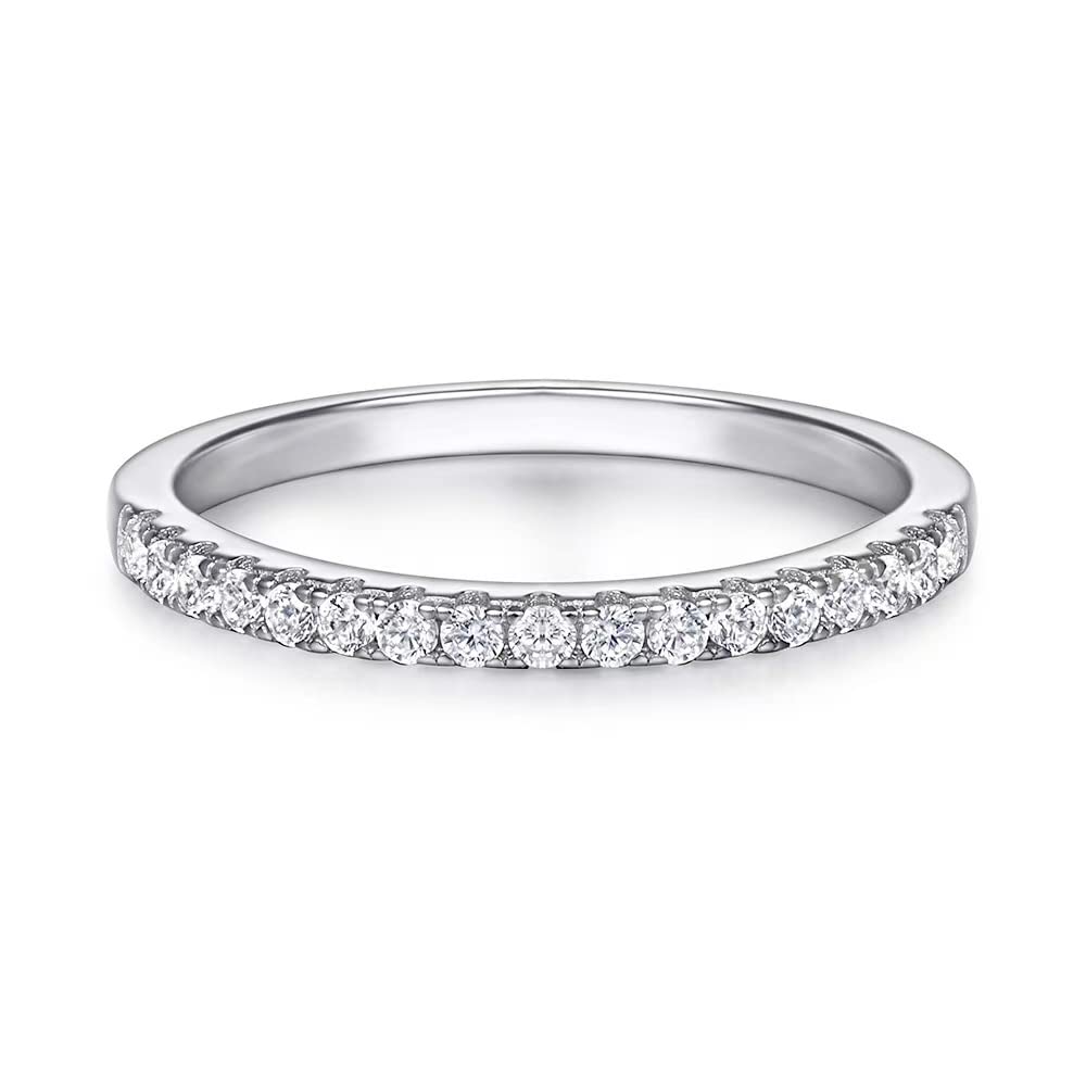Engagement Bridal Sets Moissanite Engagement Wedding Ring Sets for Women 10K/14K/18K White Gold Platinum Plated Silver Moissanite Rings Wedding Promise Ring for Her