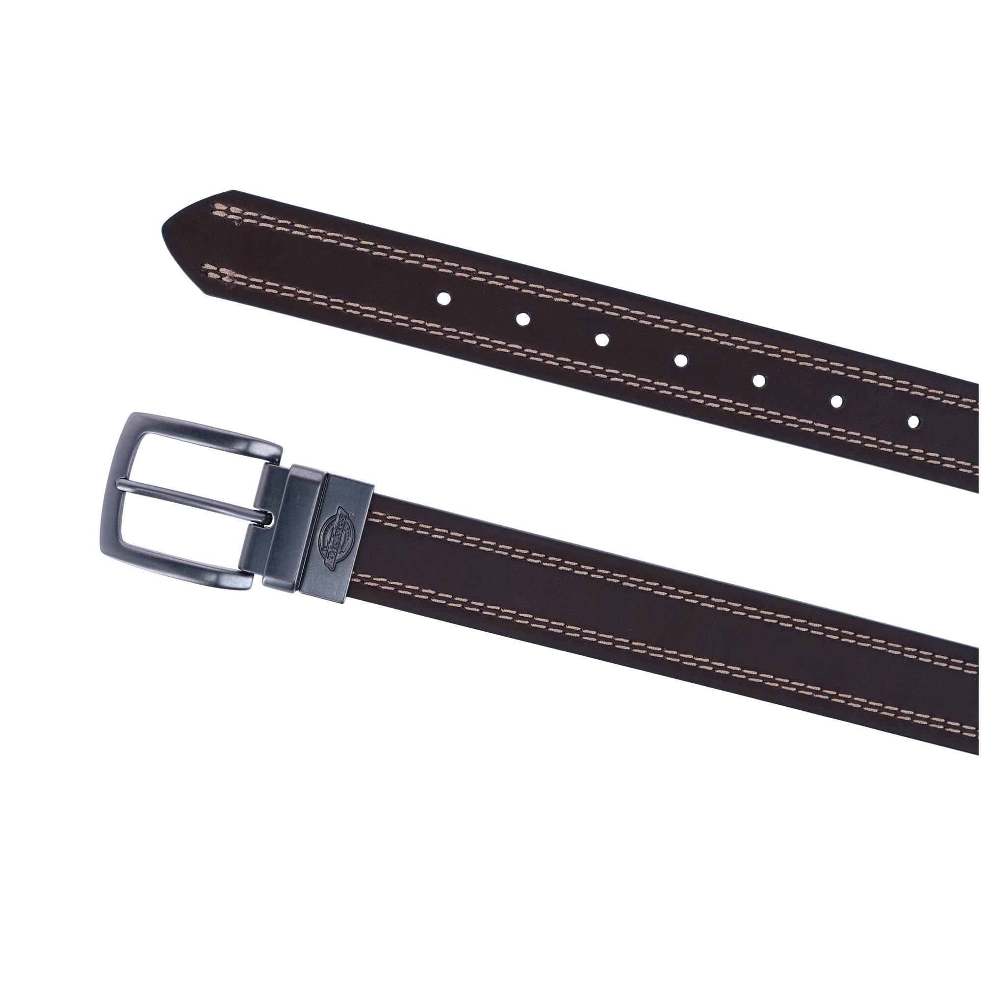 Dickies mens Casual Reversible Belt, Black/Brown Brody, X-Large 42-44 US