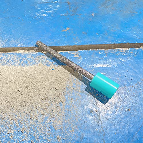 GYTYCATAH Diamond Mortar Raking Bits 5/16" x 4" for Old Mortar Brick Concrete Stone Removal, 5/8"-11 Threads Diamond Mortar Router (Blue)