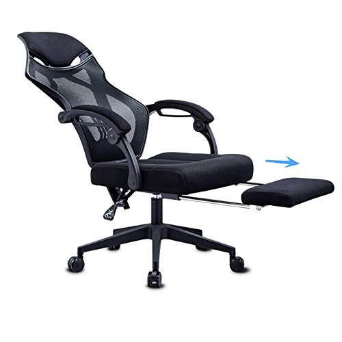 DOUBAO Reception Chairs with Arms and Back Support Ergonomic Office Chair , High Back Desk Chair with Footrest and Lumbar Support