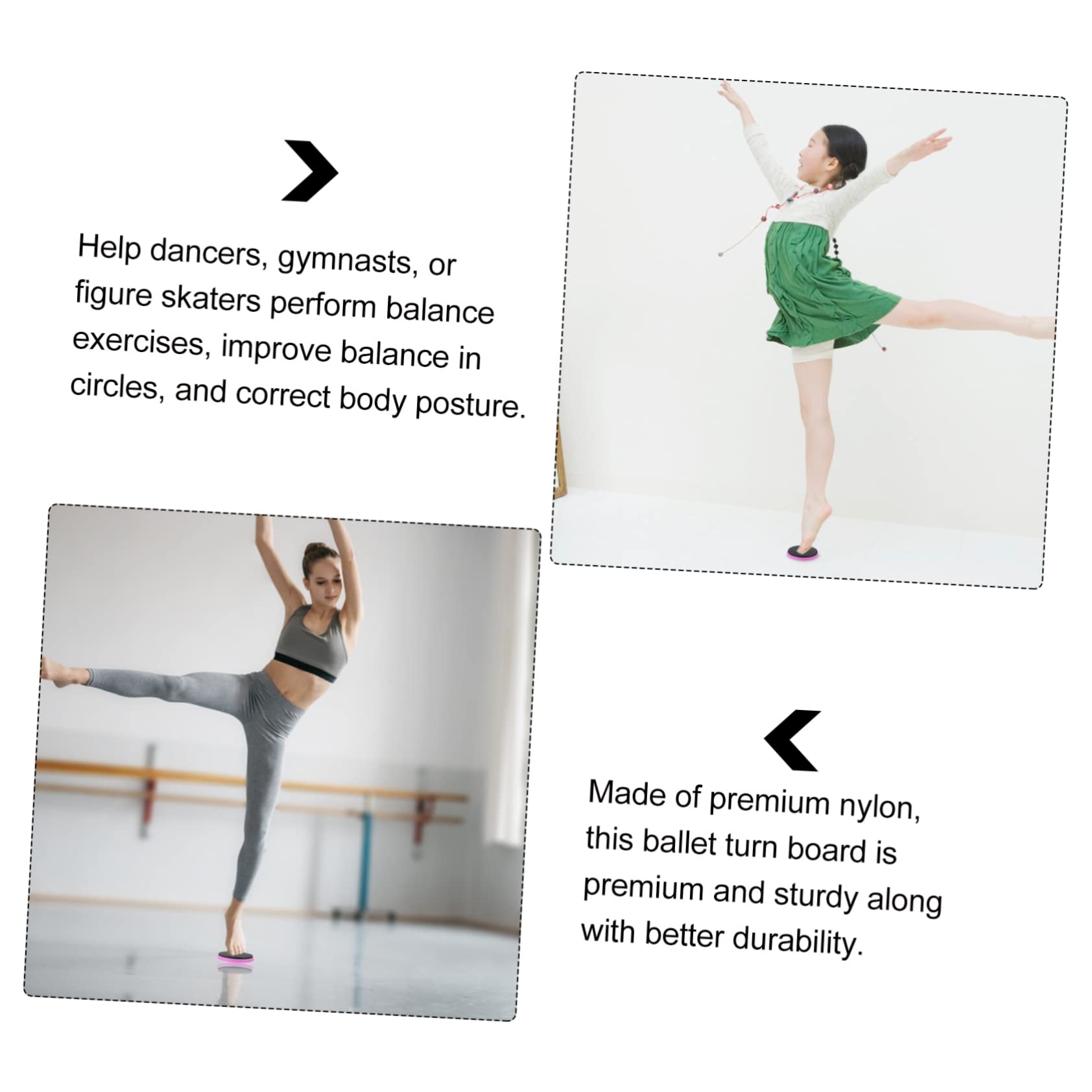 GAFOKI Ballet Board Yoga Supplies Yoga Accessories Dance Trainer Dance Turning Board Ballet Disc Turn Board for Dancing Ballet Turn Disc Round Turning Disc Portable Dance Board