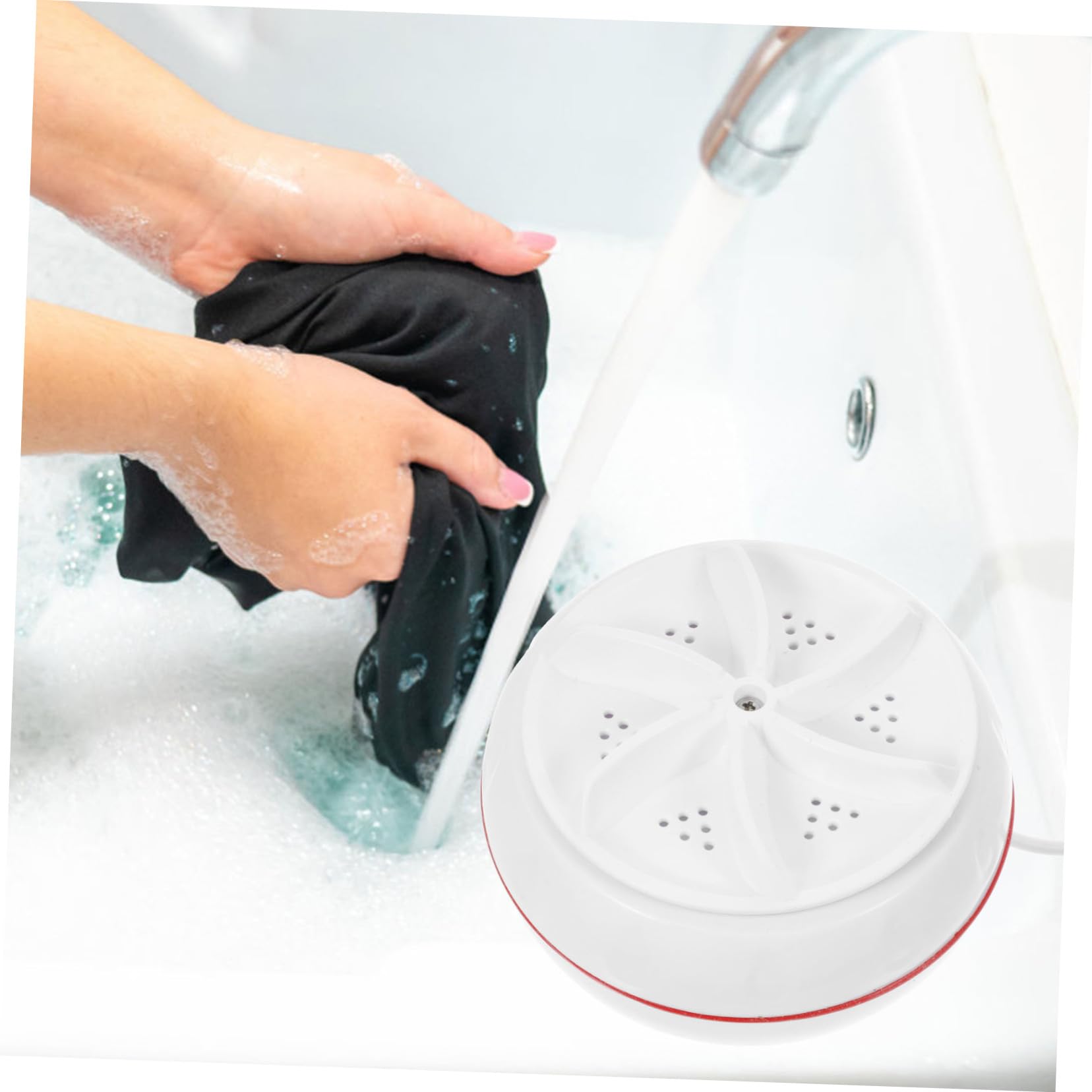 CRILSTYLEO portable wash machine portable mini washing machine washing machine mini small washing machine portable mini laundry machine sink washing machine abs white washer turbine