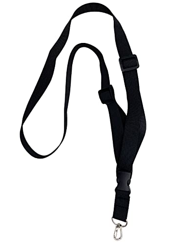 Wanty Remote Controller Lanyard Padded Neck Black Nylon Strap for DJI Drone Phantom 3 4 Pro Inspire 1, Adjustable and Detachable