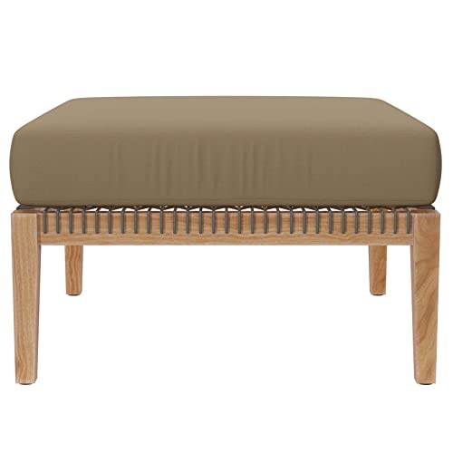 Modway Clearwater Sectional, 4-Piece Set, Gray Light Brown