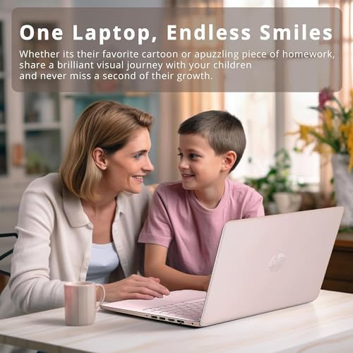 HP Stream 14 Inch Laptop for College Students, School, Intel Celeron N4020, 8GB RAM, 64GB eMMC, Windows 11, Office 365 1 Year, Pink, PCM