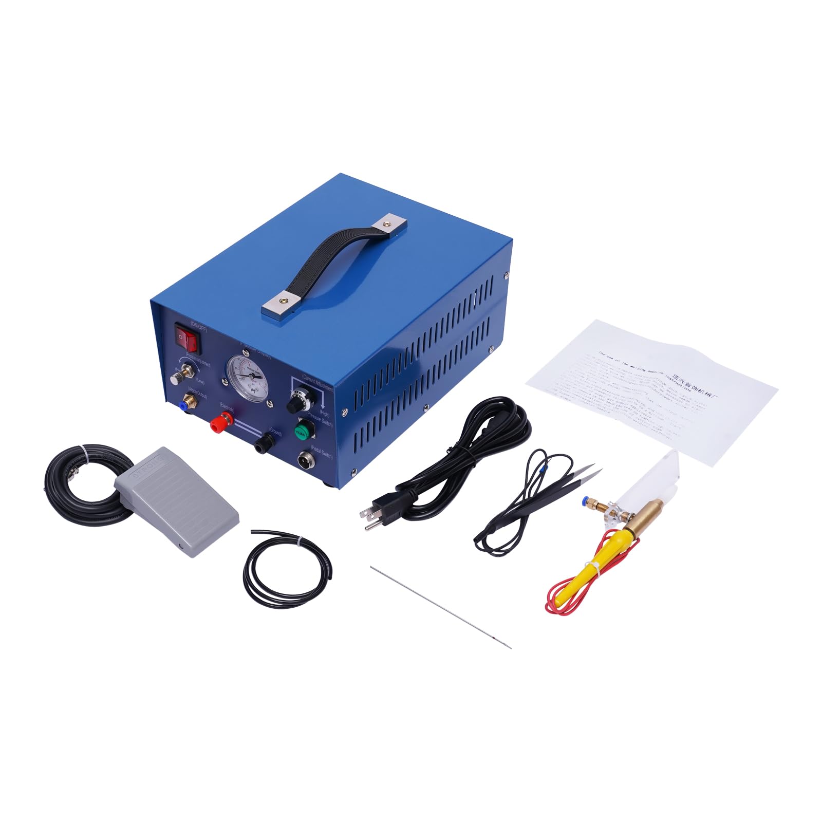 High Power Argon Pulse Spot Welder 80A 800W Adjustable Pulse Argon Spot Welder Welding Jewelry Gold Silver Platinum Palladium Necklace Bracelet Jewelry Welding Machine
