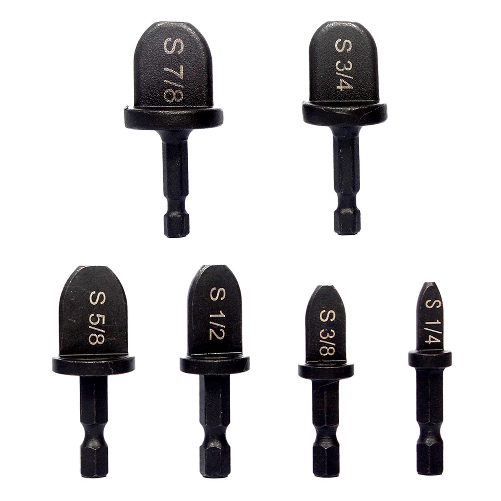 HVAC Repairing Set Air Conditioner Copper Tube Expander Swaging Tool Drill Bit Set Manual Copper Pipe Swage Tool Soft Copper Expander Tubing Tool with 1/4''， 3/8''，1/2''， 5/8''，3/4''，7/8''Bits