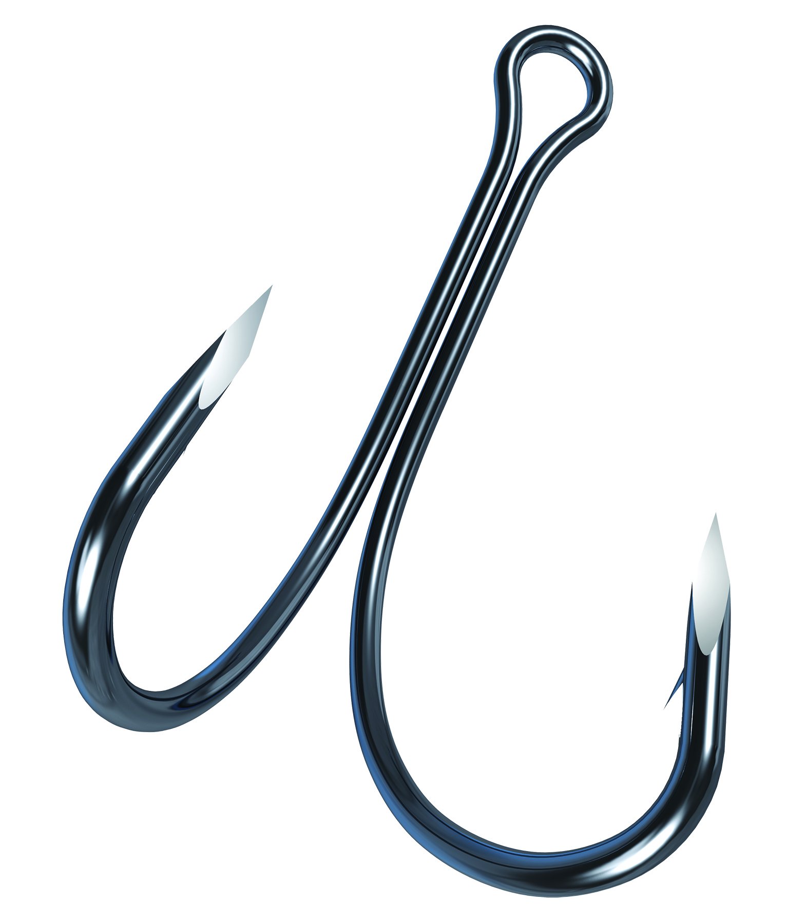 Eagle Claw TK250-3/0 Trokar Frog Hook, Black/Chrome Finish, One Size