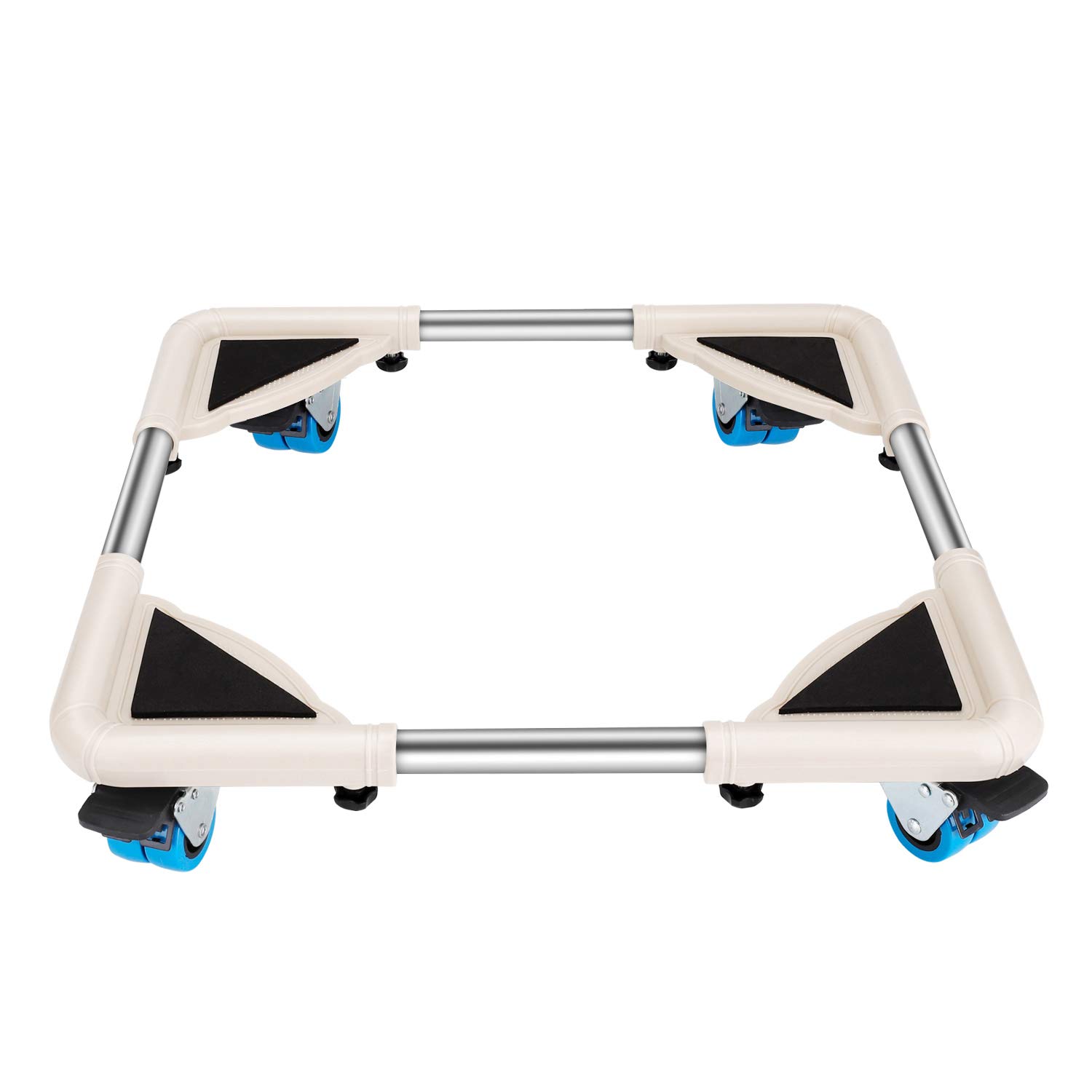 DOZAWA Telescopic Furniture Dolly with 8 Locking Wheels,Washing Machine Stand Refrigerator Base Moving Cart Size Adjustable
