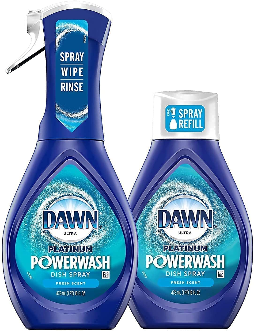 Dawn Platinum Powerwash Value Pack - Fresh Scent - 16 oz Sprayer, 16 oz Refill, 2 Flip-It Sponges