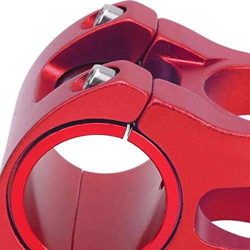 Dilwe Mountain Bike Stem, Aluminum Alloy 31.8/35mm Bike Stem Short Handlebar Stem Cycling Accessory(red)