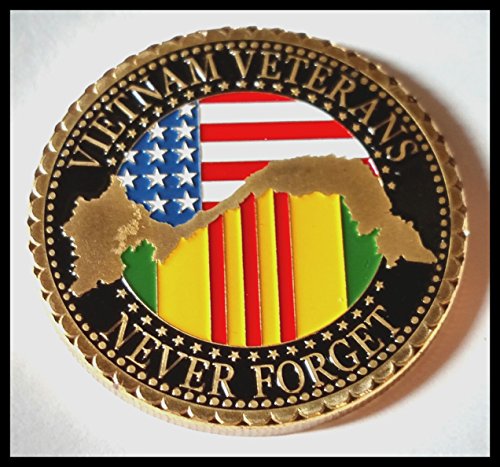 lovesports2013 US. Military Vietnam Veterans 24K Gold Plated Challenge Coin 1061#