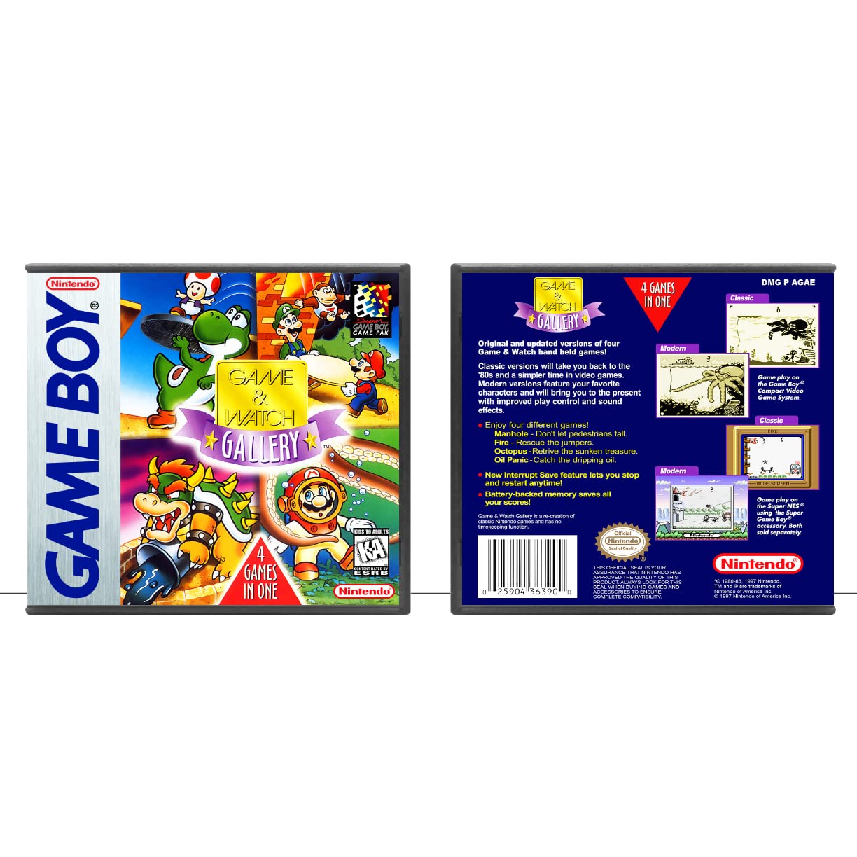 Game & Watch Gallery | (GB) Game Boy - Game Case Only - No Game