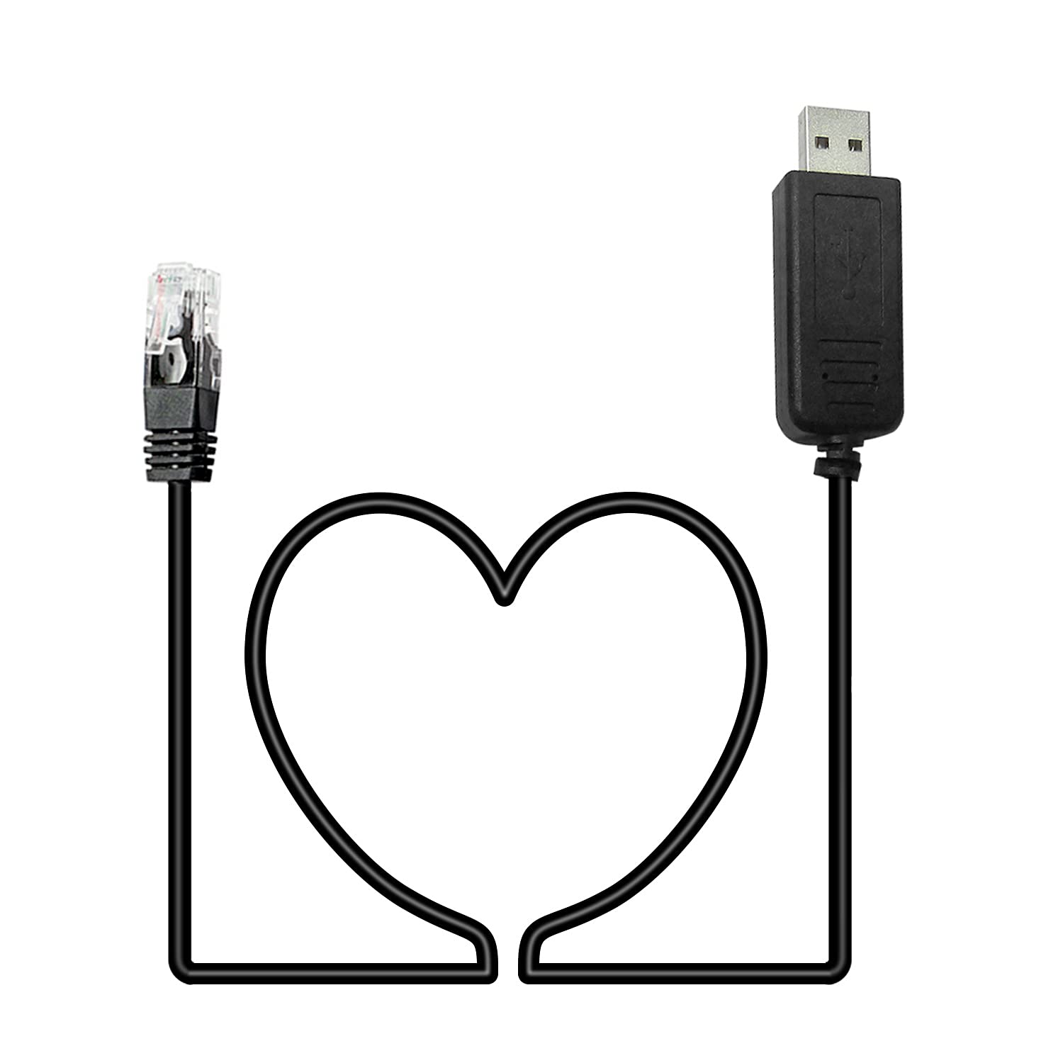 GCSOAR RS485-USB PC Cable Accessory for MPPT Solar Charge Controller via PC Software Monitoring & Setting Parameters (RS485-USB Cable)