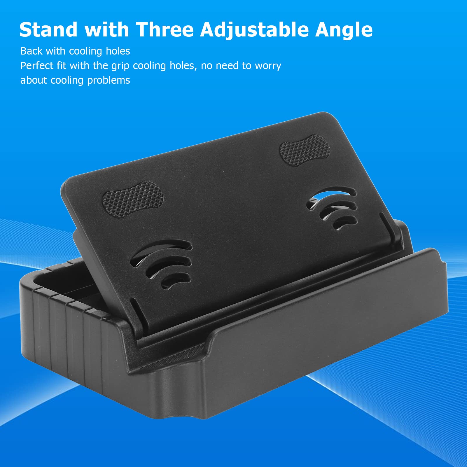 Game Card Case Stand, 12 Storage Slots Multi Angle Bracket Portable Game Grip Stand for Tablet for Gamepad