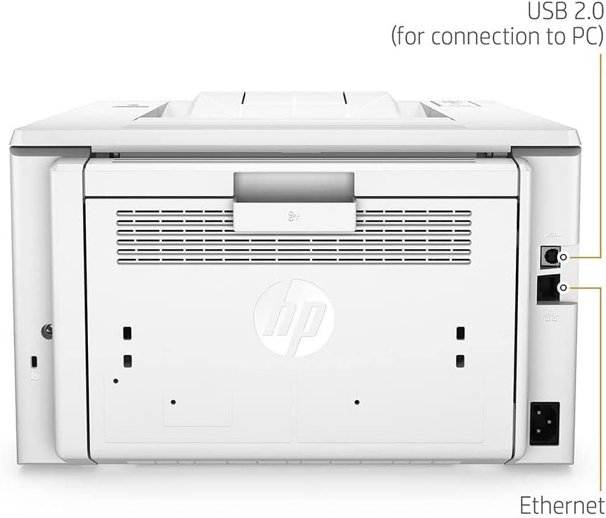 HP Laserjet Pro M203dw Single-Function Wireless Monochrome Laser Printer for Home Office - Print Only - 30 ppm, 1200 x 1200 dpi, 8.5 x 14, Auto Duplex Printing, Ethernet, Cbmou Printer Cable