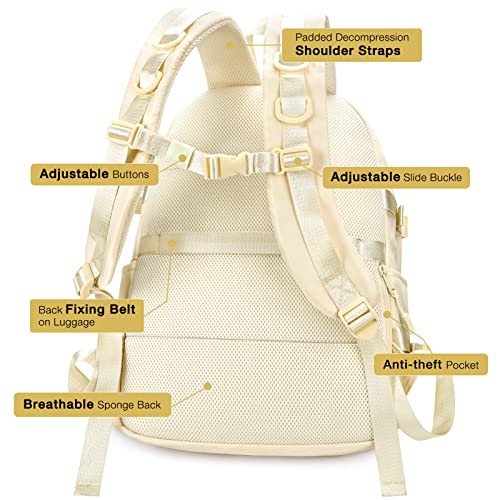 STEAMEDBUN Kawaii Backpack Cute Aesthetic Backpack for Girls,Ita Backpack with Inserts for School (without pins)