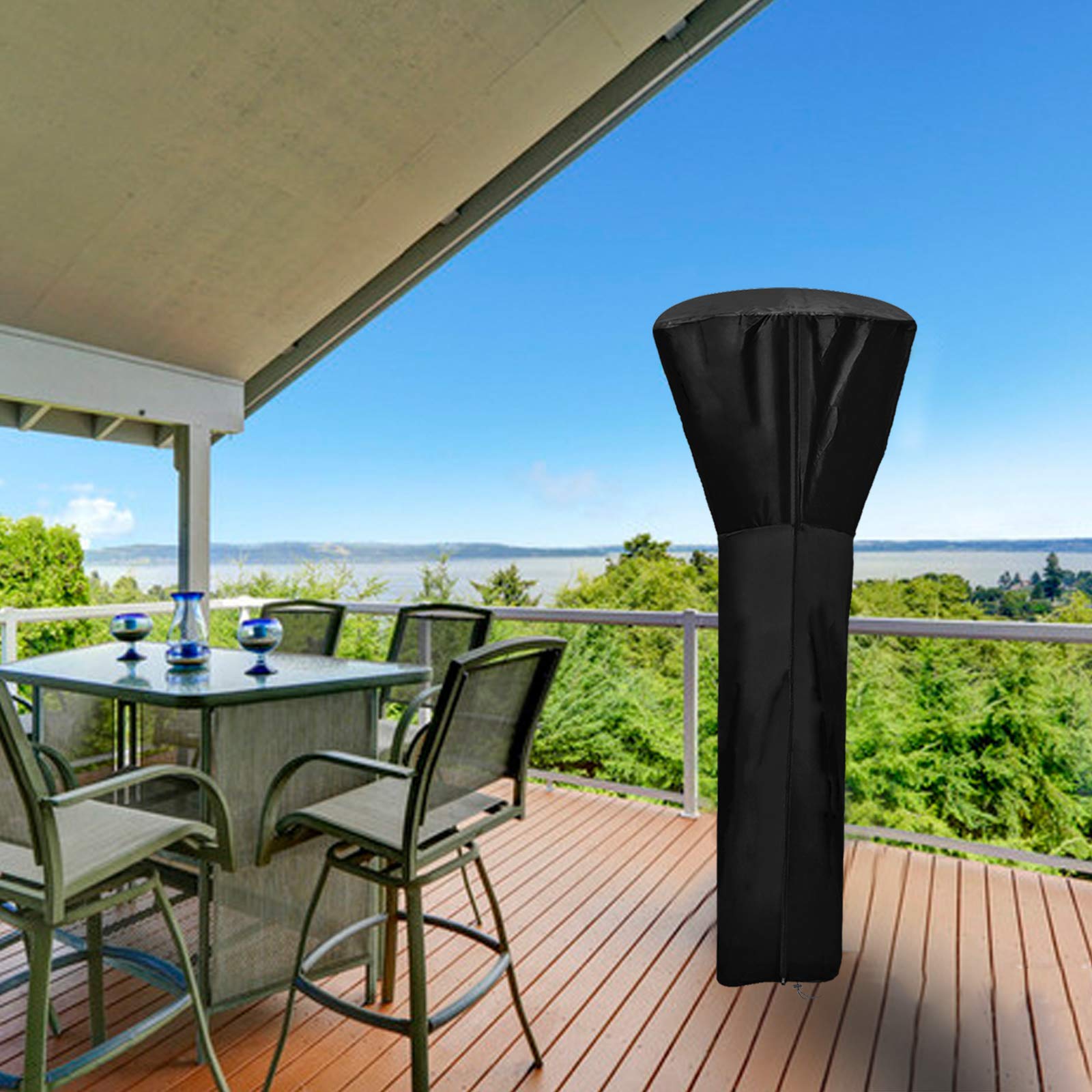 INMUA Patio Heater Cover, Outdoor Heater Cover, Cover for Patio Outdoor Heater, Waterproof,Anti-UV, Windproof (34"x19"x87")