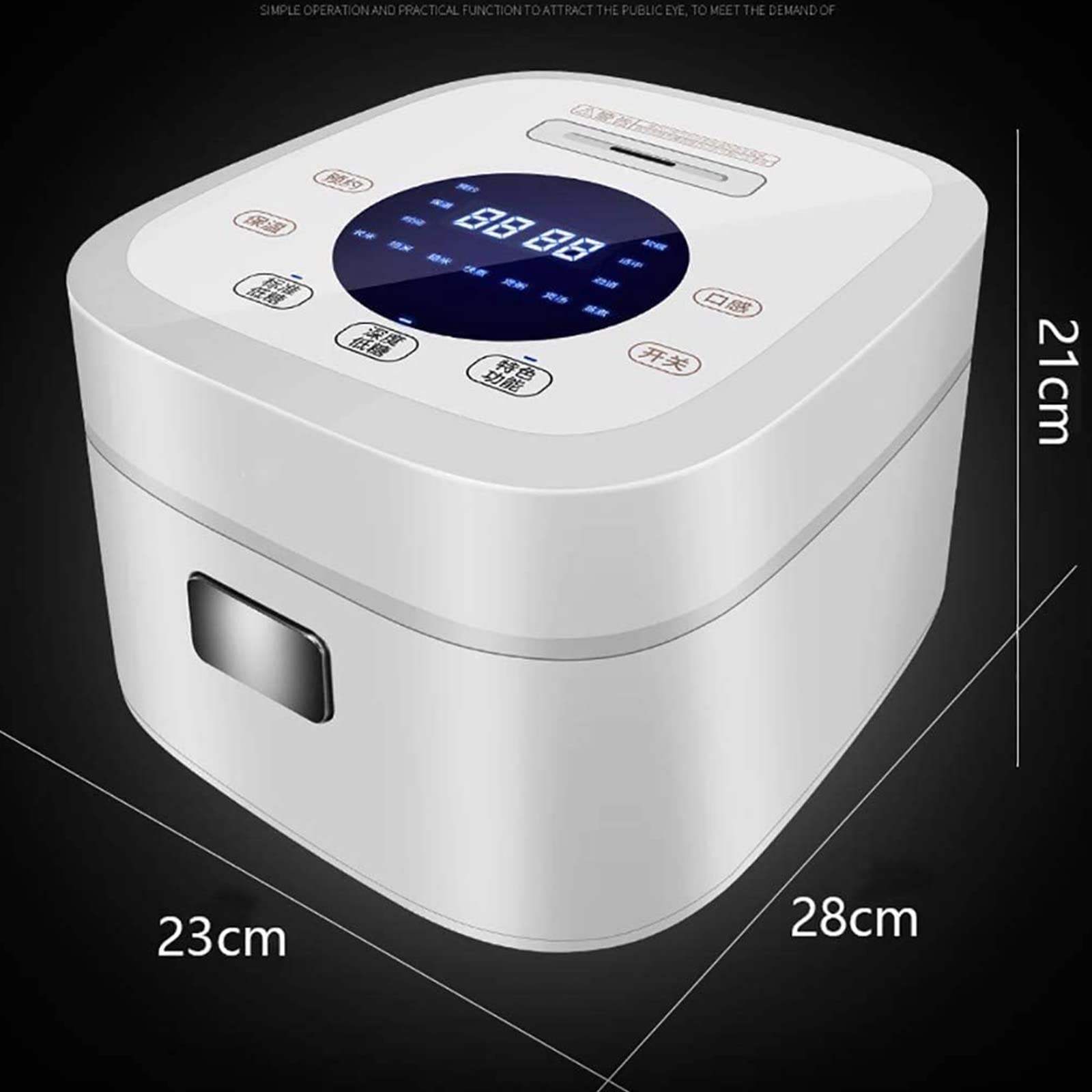 Low Sugar Rice Cooker is Fully Automatic, 3L Home Multi-Function Rice Cooker, Thickened Non-Sticking Inner Lined, Rice Soup is Separated, 2-4 People