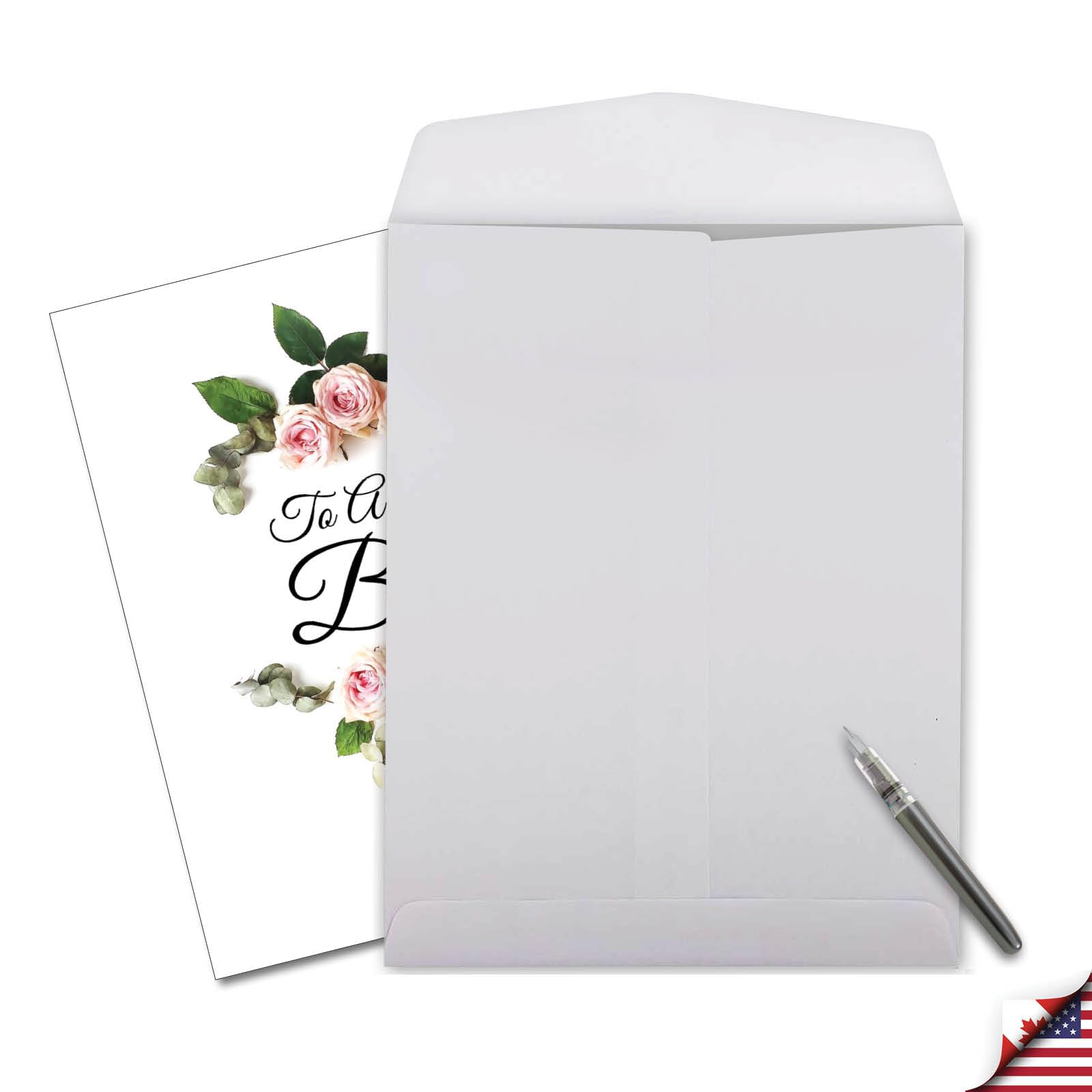 The Best Card Company Jumbo Boss's Day Greeting Card From Us 8.5 x 11 Inch with Envelope (1 Pack) Oversize Jumbo Co-Worker Elegant flowers J4175ABOG-US