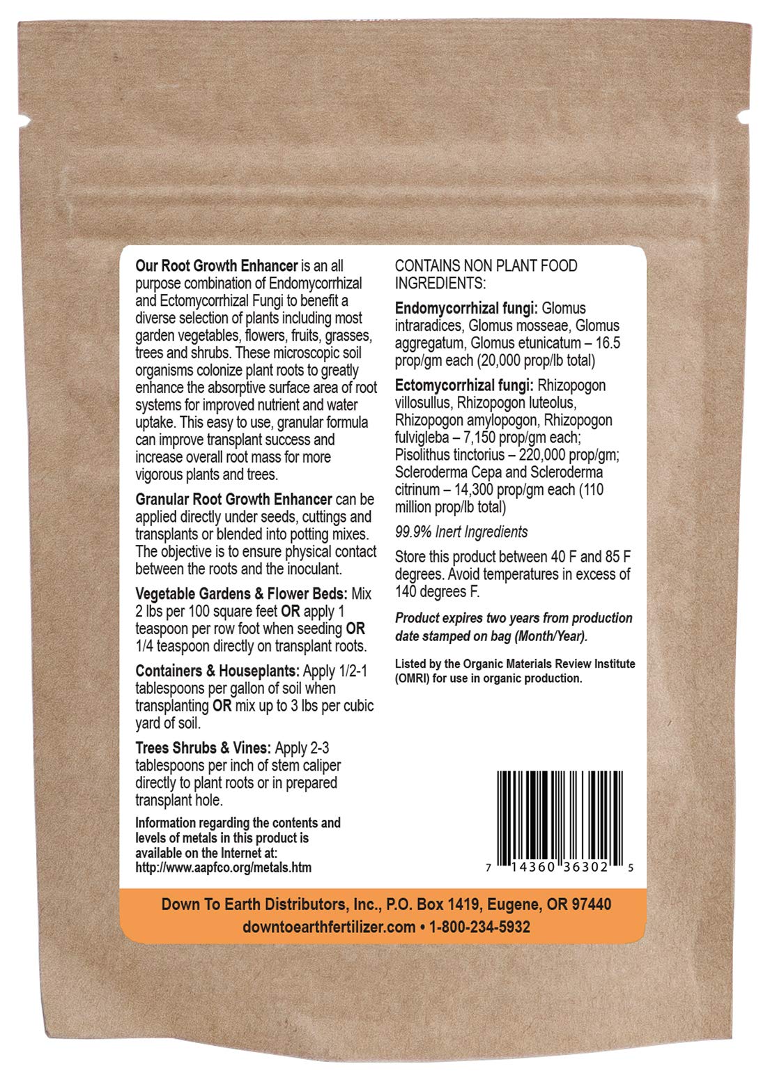 Down To Earth Granular Root Growth OMRI 2oz