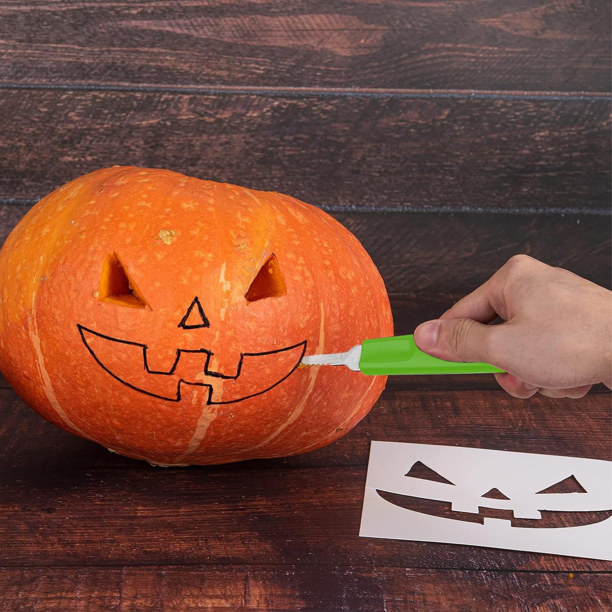 Halloween Pumpkin Carving Kit Case - Complete Pumpkin Carving Set With Saw Pumpkin Carving Knife - Halloween Pumpkin Carving Tools - Multipurpose Pumpkin Kit For Carving Pumpkin And Other Fruits